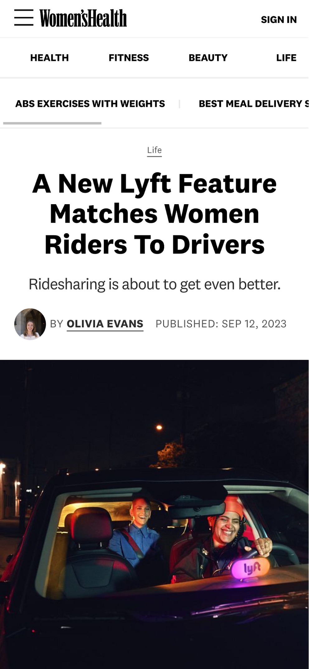 D1A | Lyft: Women+ Connect